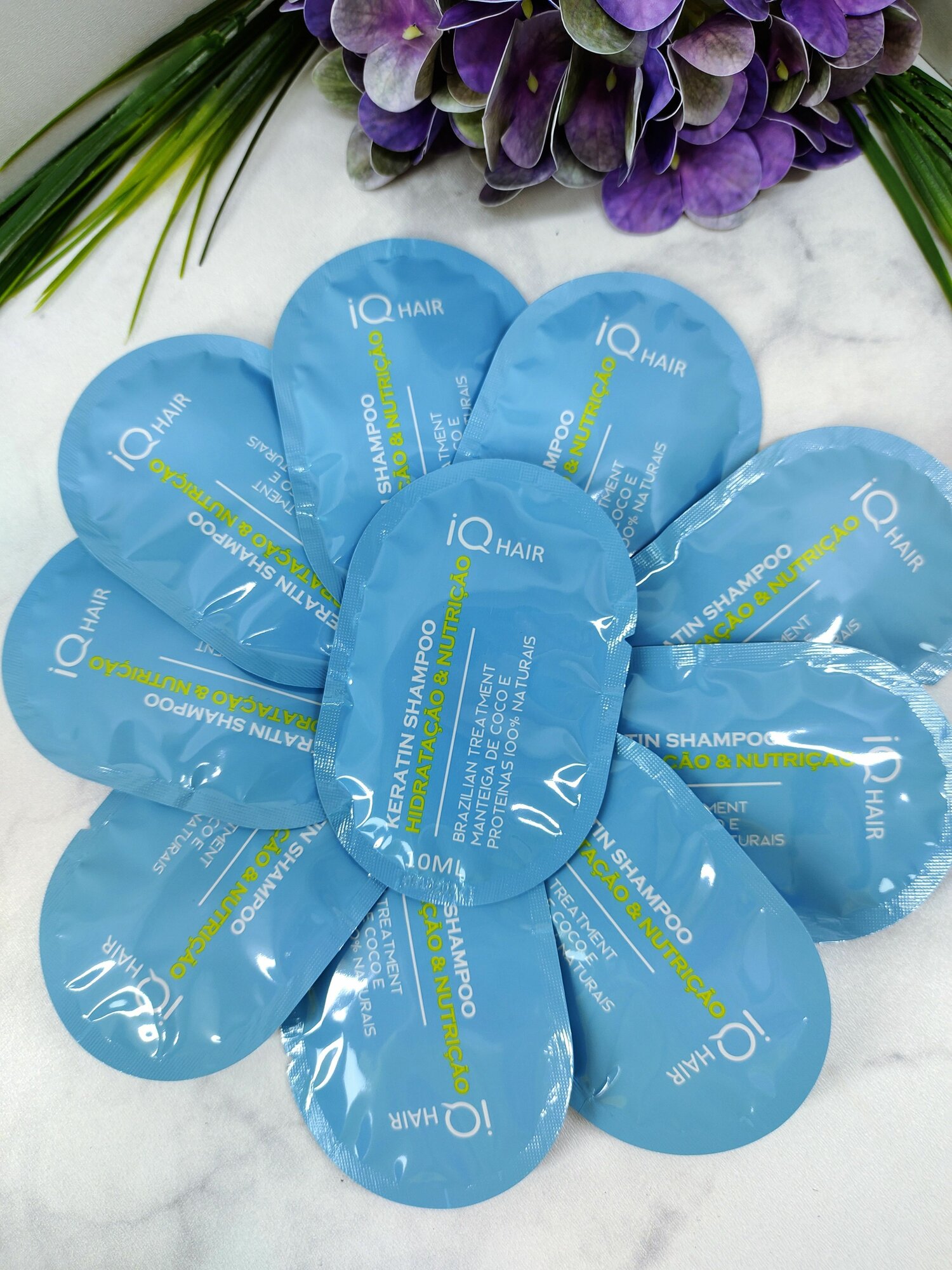 Набор саше Шампунь IQ Hair Увлажнение и питание Саше 10 мл * 10 шт