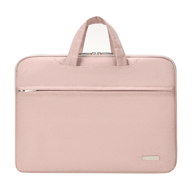 Сумка Michaelmas, для ноутбука, ткань Оксфорд, с блестками, розовая