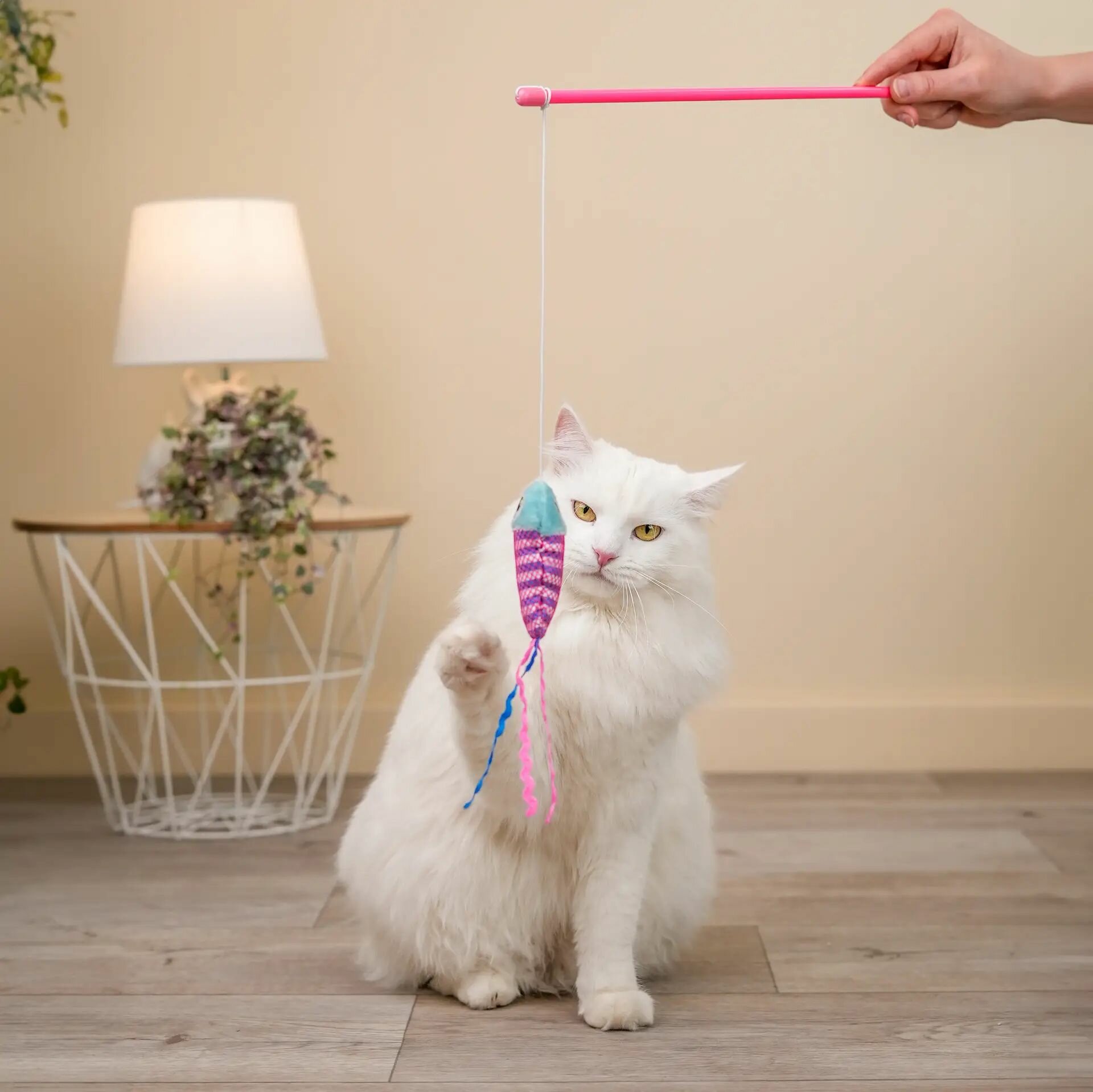 Игрушка-дразнилка для кошек Рыбка, 40 см