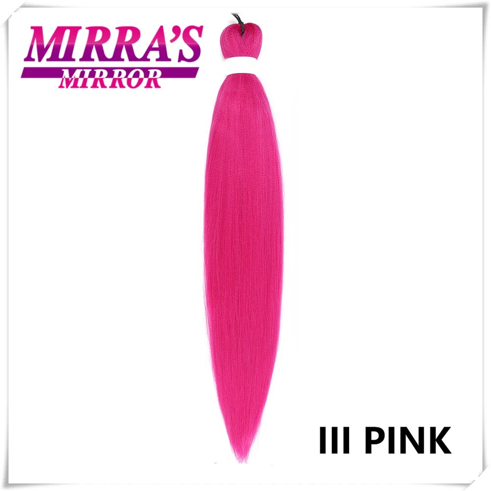 Синтетические косы Mirra's Mirror 26 дюймов зеленые, розовые, оранжевые, 1 шт./лот, FR 3PINK