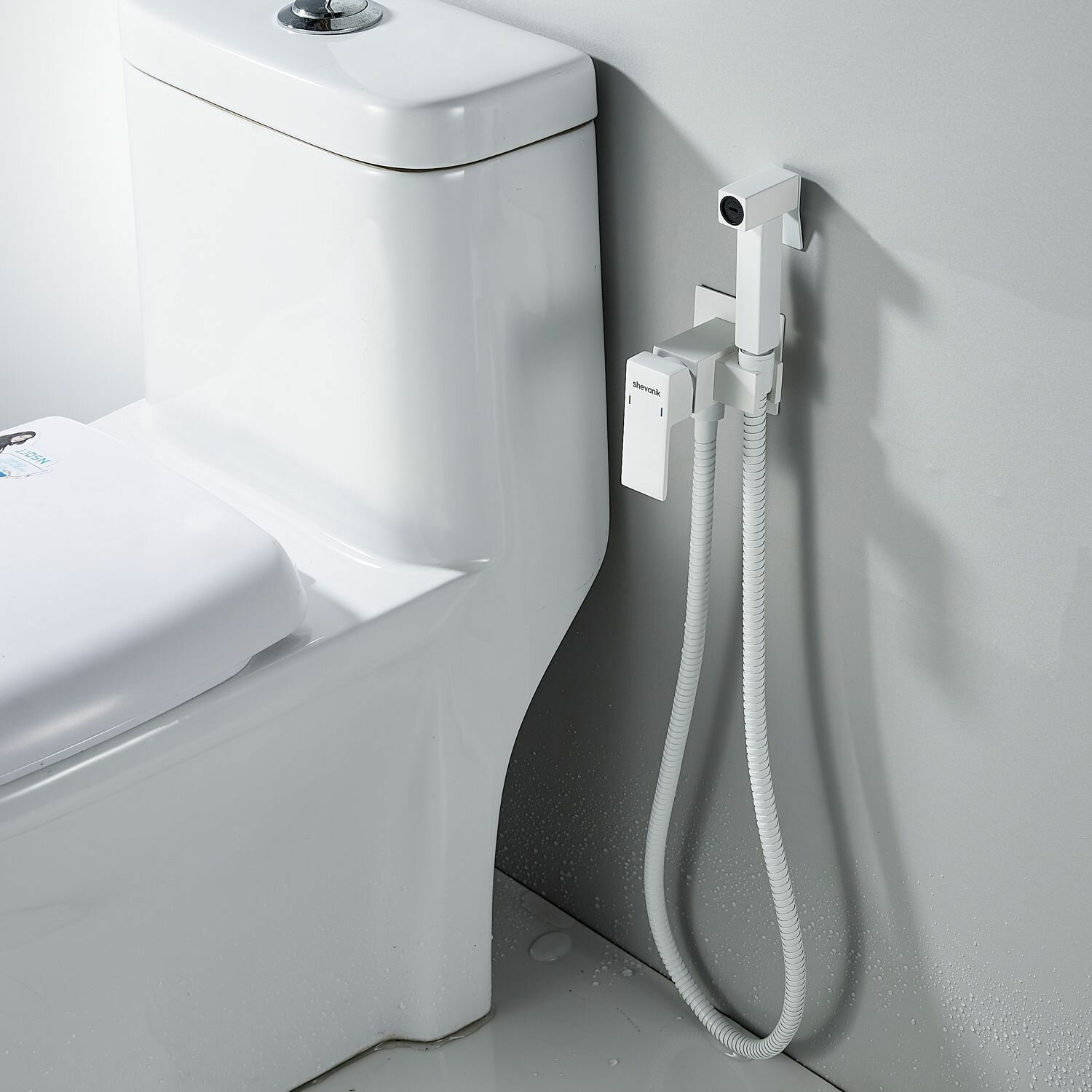 S127C Встроенный гигиенический душ белый