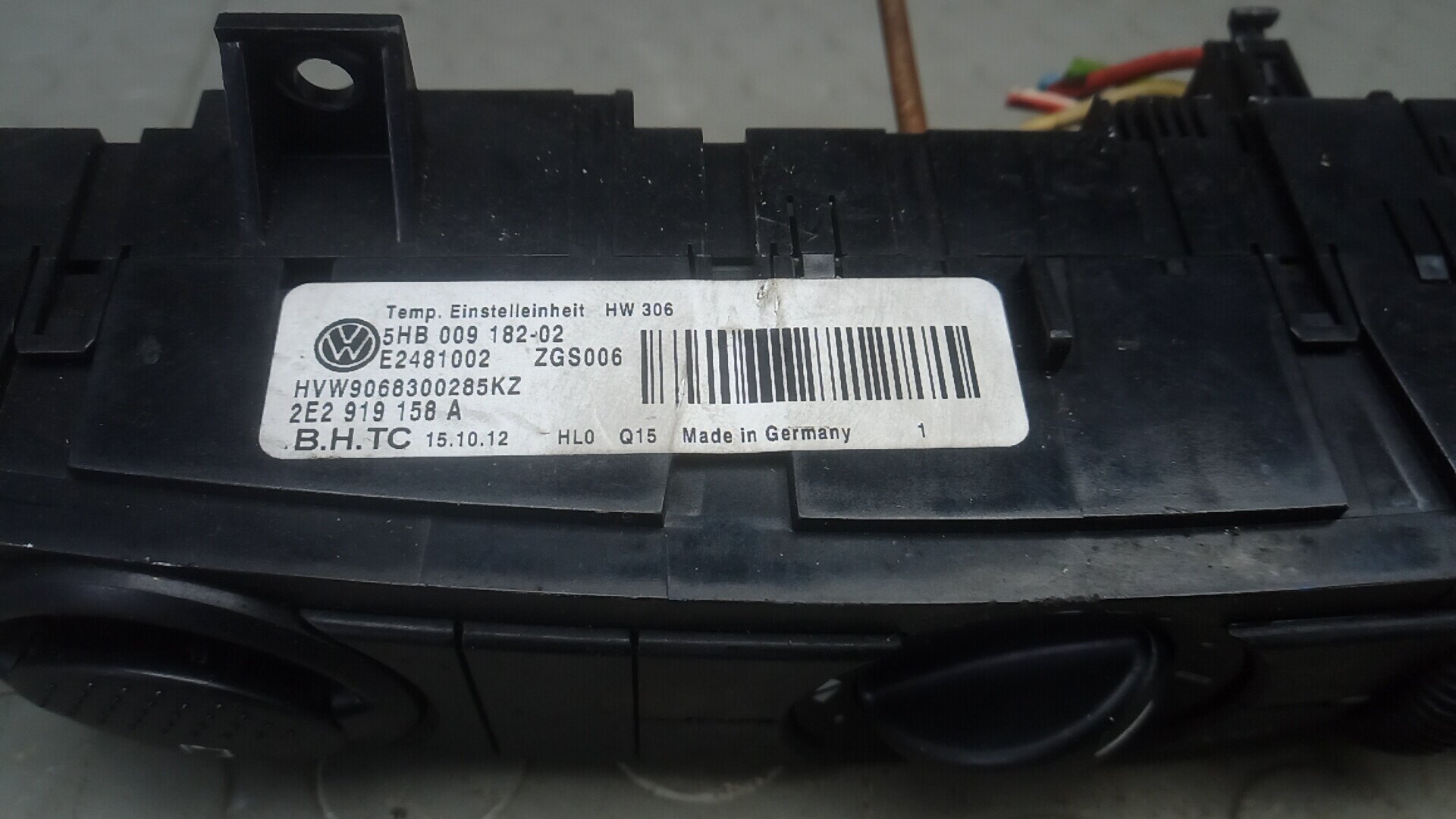 Блок управления печки и климат-контроля VOLKSWAGEN CRAFTER 1