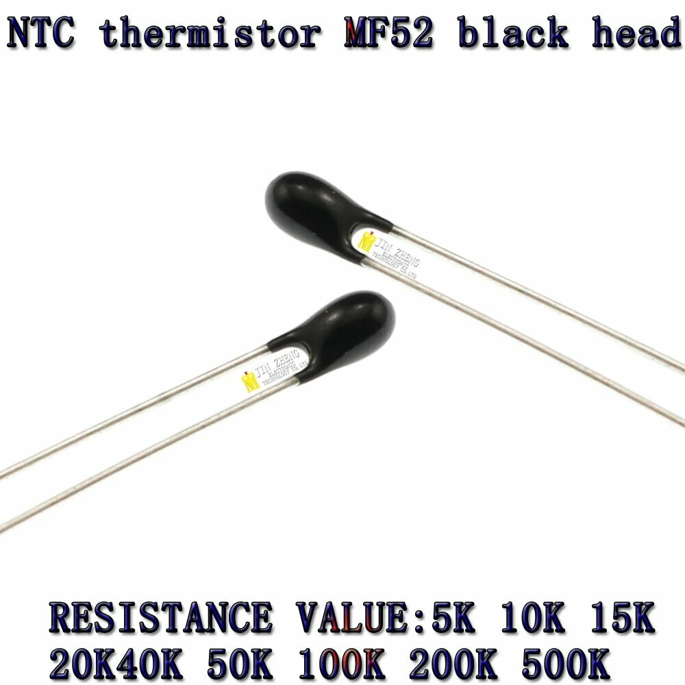 Терморезисторы NTC MTJ 10 шт, черные, 1%, 5K-500K B3435-40K