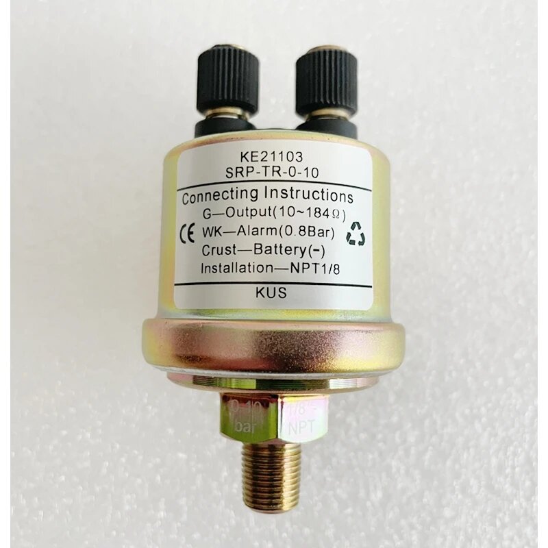 Автоматические механические датчики давления масла KUS M10X1 NPT1/8 NPT1/4 Отправляющий блок 0-5 бар или 0-10 бар Дисплей сигнализации 6-24 В 10-184 Ом Сигнал NPT18 0-10bar
