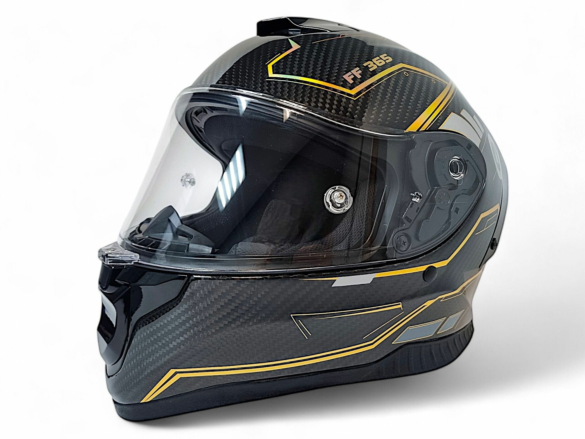 Мотошлем Интеграл AiM RH365 Carbon KAIQI GOLDEN, XL