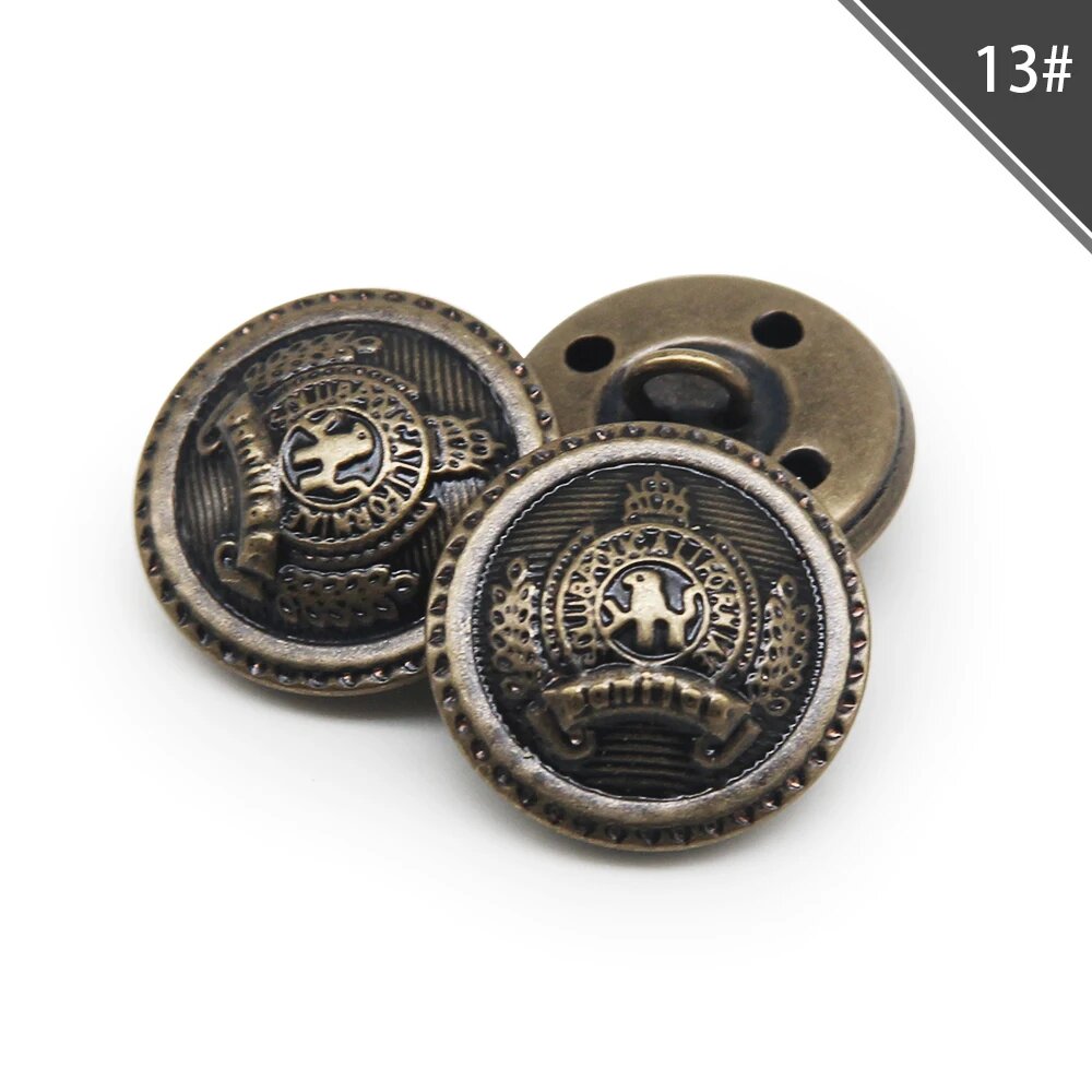 Медные винтажные пуговицы St.Lucas 10 шт, 15/18/20/23/25 мм 22mm, NO13