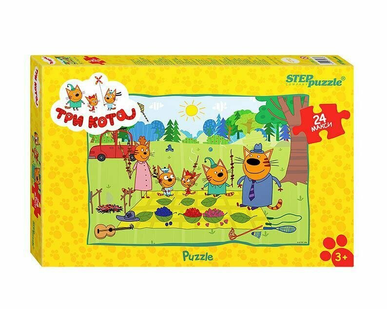 Пазлы Step Puzzle maxi "Три кота", 24 детали (90033)