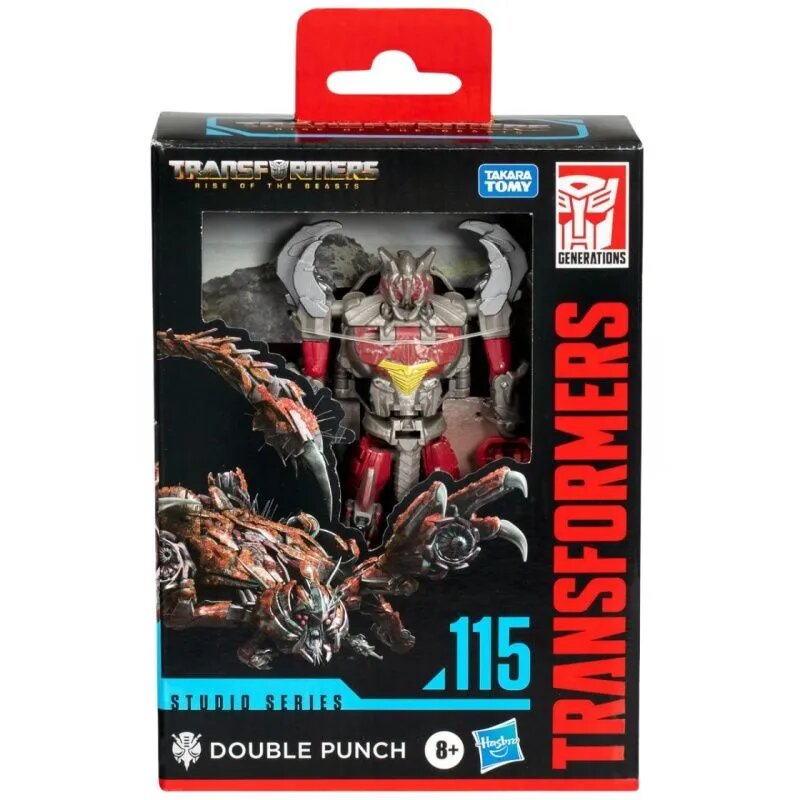 Трансформеры Игрушка Hasbro Transformers Studio Series Deluxe Class Transformers: Rise of the Beasts 115 Double Punch 11.5cm G0533