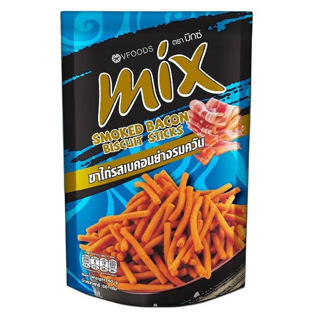 Палочки хрустящие MIX со вкусом копченого бекона 60 г, Таиланд