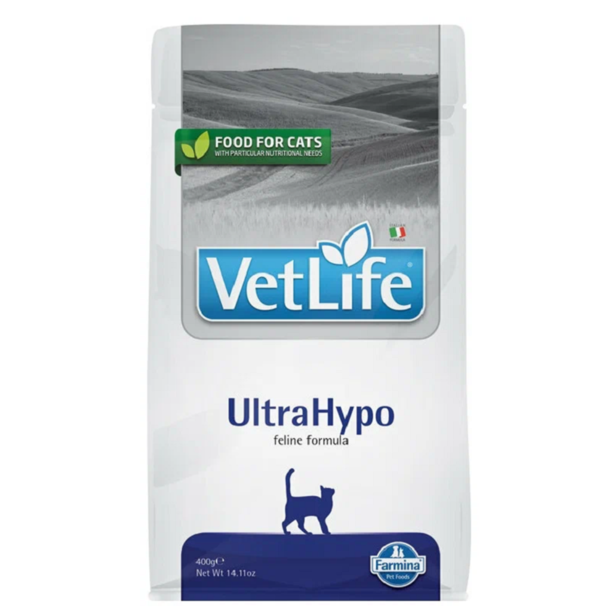 Farmina Vet Life UltraHypo сухой для кошек при пищевой аллергии и/или непереносимости 400г