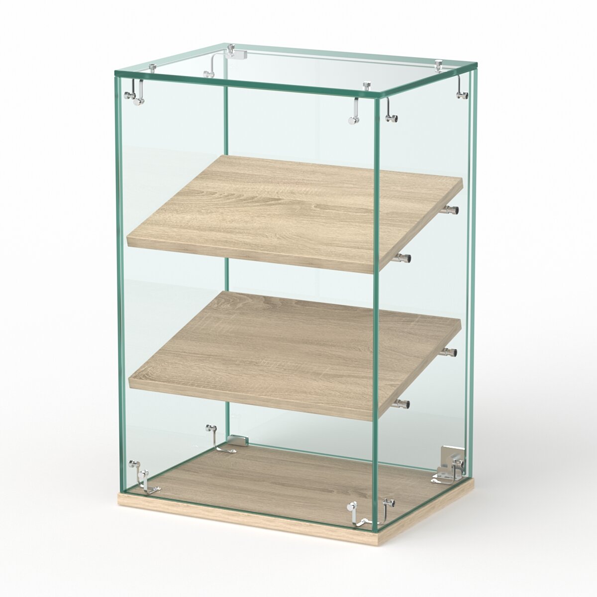 Витрина "сладость" №10-П для выпечки настольная пдсп, Дуб Сонома