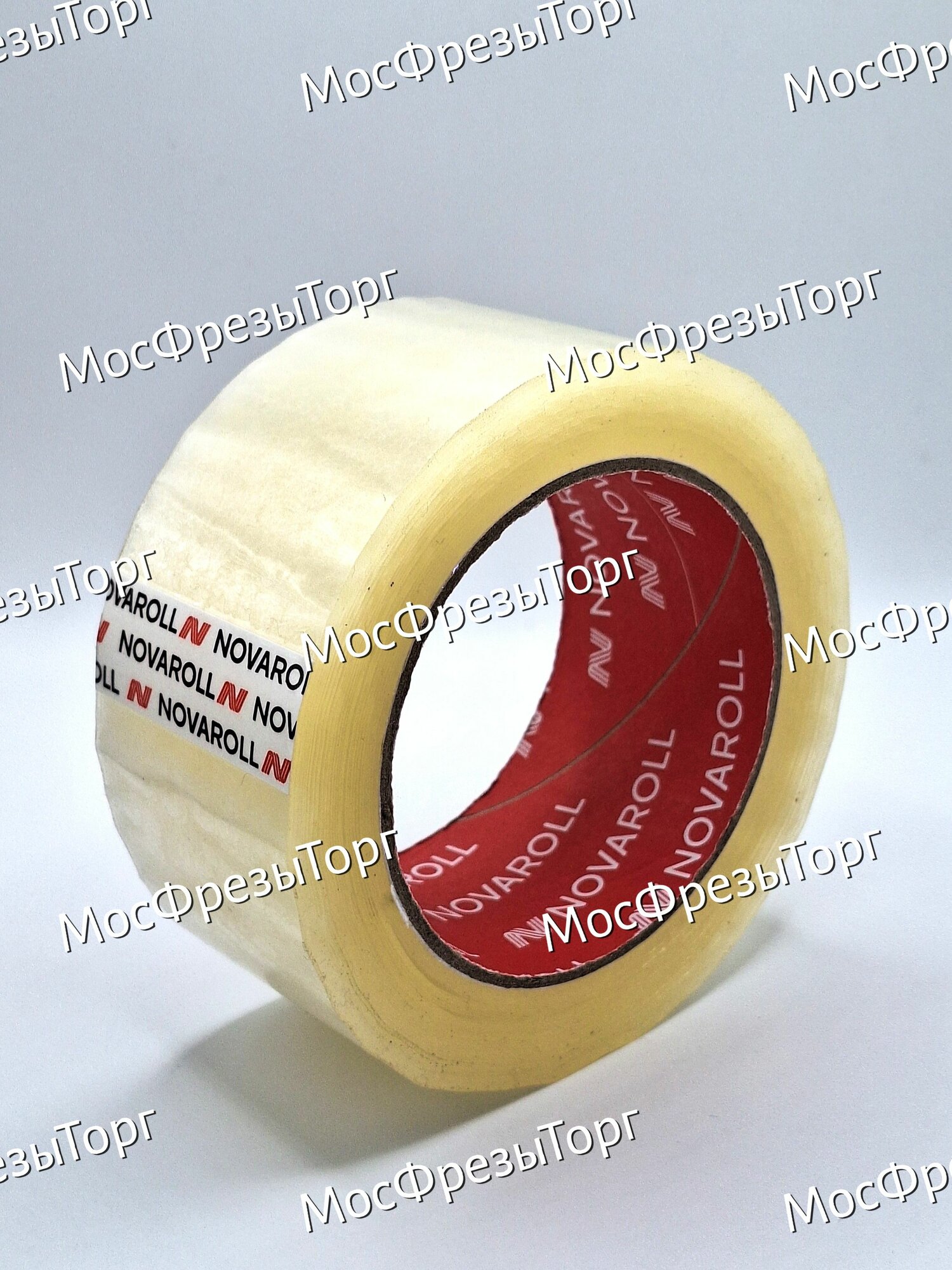 Лента клейкая 48 мм х 120 м х 43 мкм (2 шт) прозрачная односторонняя, канцелярская Nova Roll