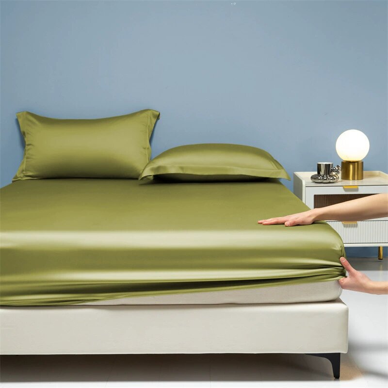 Атласная простыня "Элегантная русская классика", сатин-люкс, 180x200 см