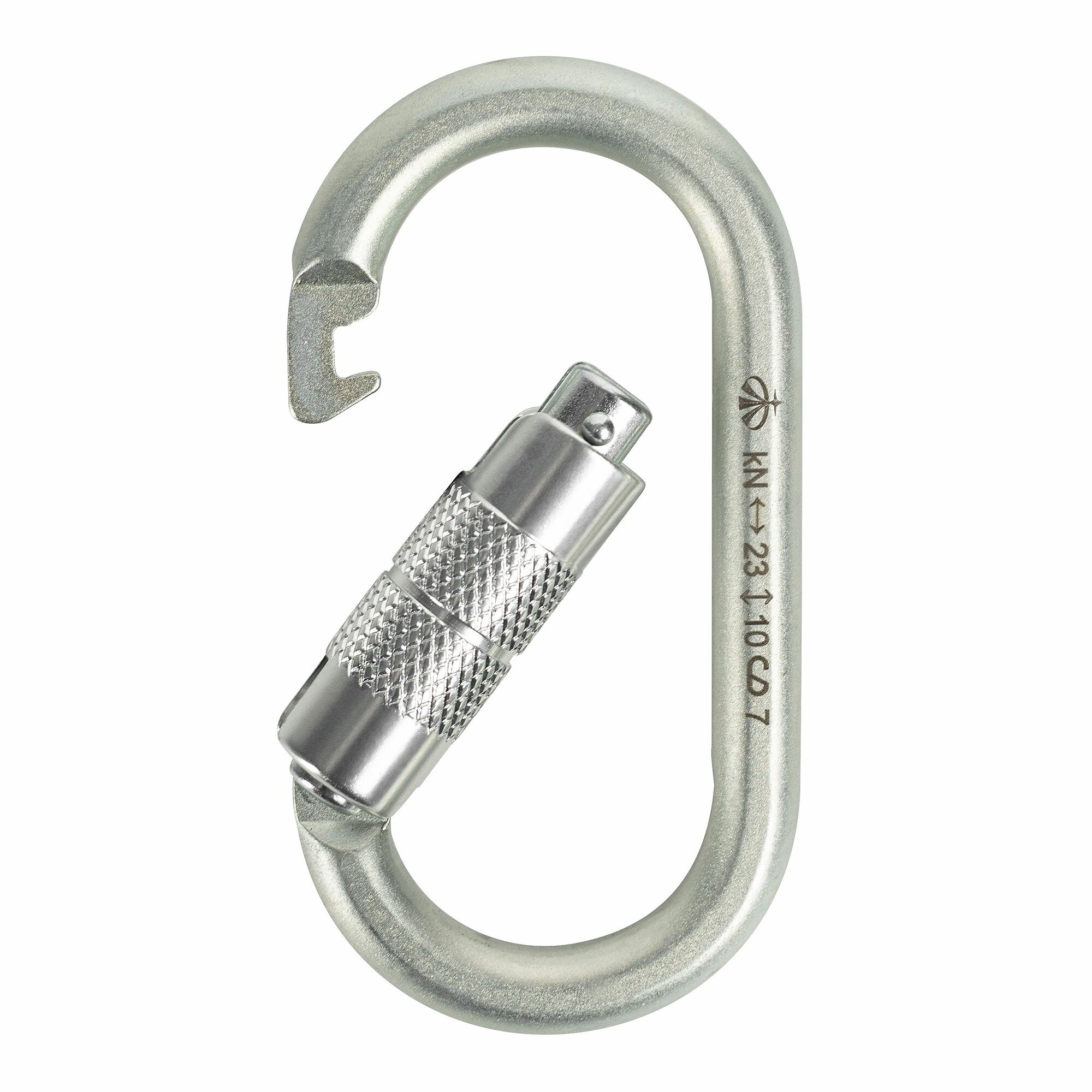 Карабин овал стальной с автоматической муфтой вертикаль (ver 0224)