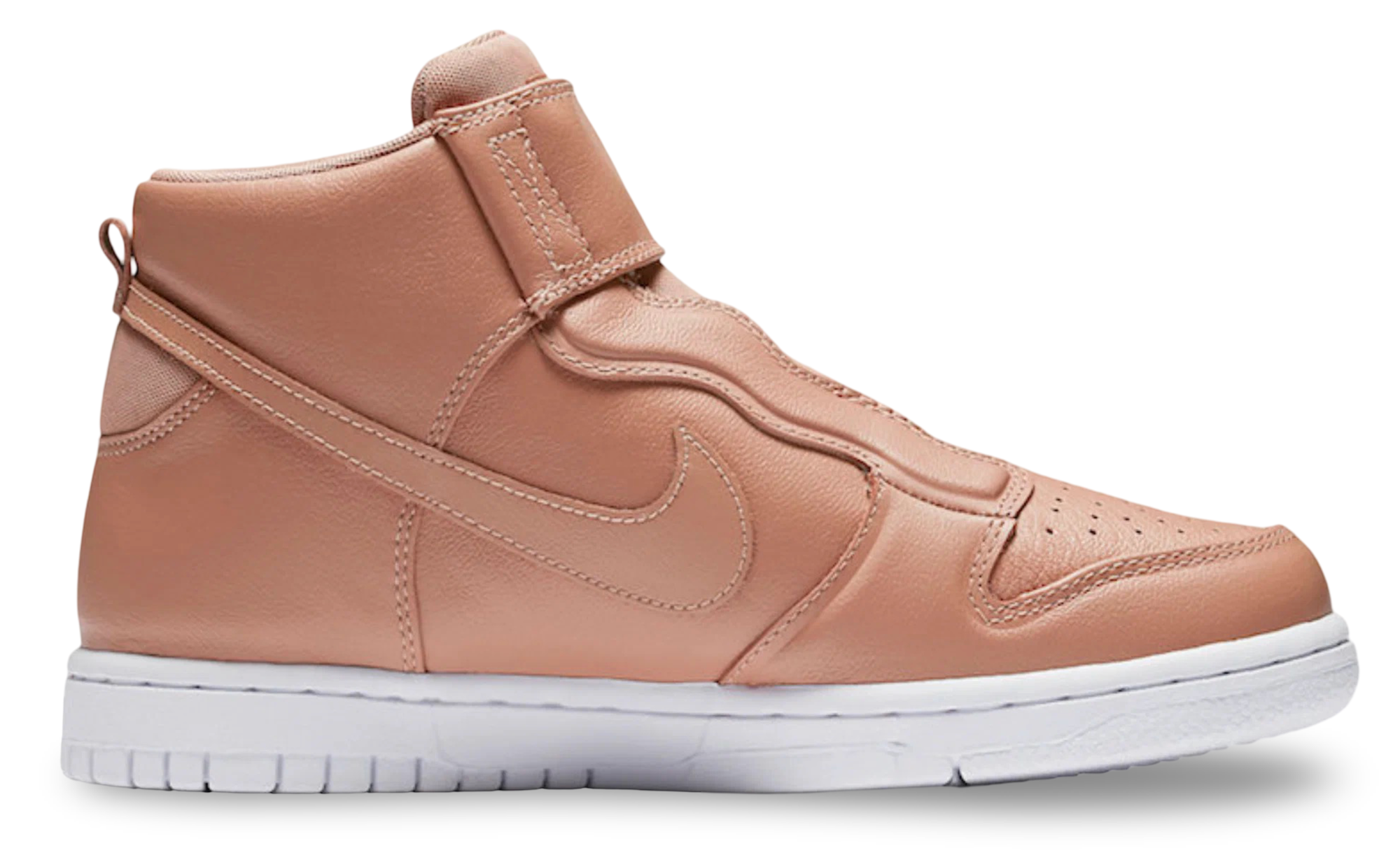 Кроссовки NIKE Dunk High, размер 8 US/ 5.5 UK/ 39 EUR/ 25 CM, бежево-коричневый — фото 1