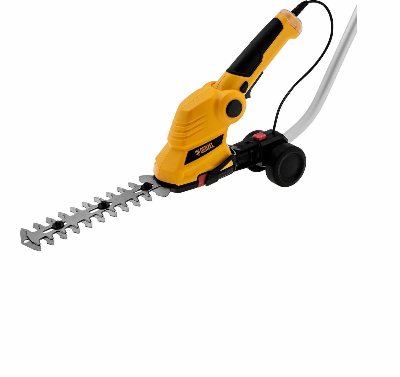 Ножницы-кусторез аккумуляторные G 801 Е (DENZEL) /7,2 В Li-ion, штанга, 1,5 А. ч 2 насадки, 1,0 кг/