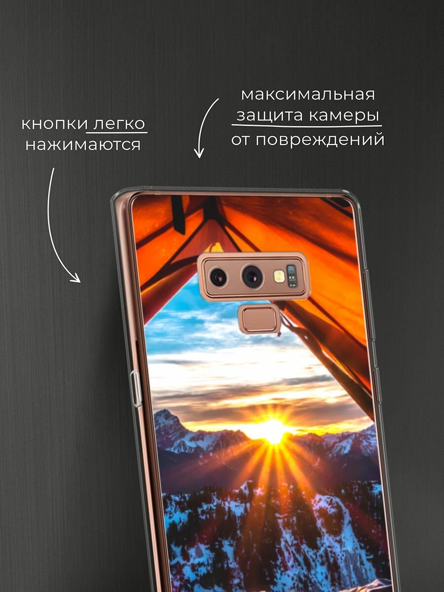 Чехол на Samsung Galaxy Note 9 / Самсунг Галакси Нот 9 с принтом "Горы 7" — фото 1