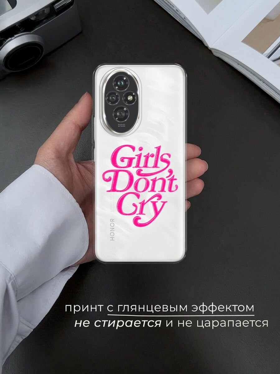 Чехол на Honor 200 / Хонор 200 с принтом "Девочка не плачь" — фото 1