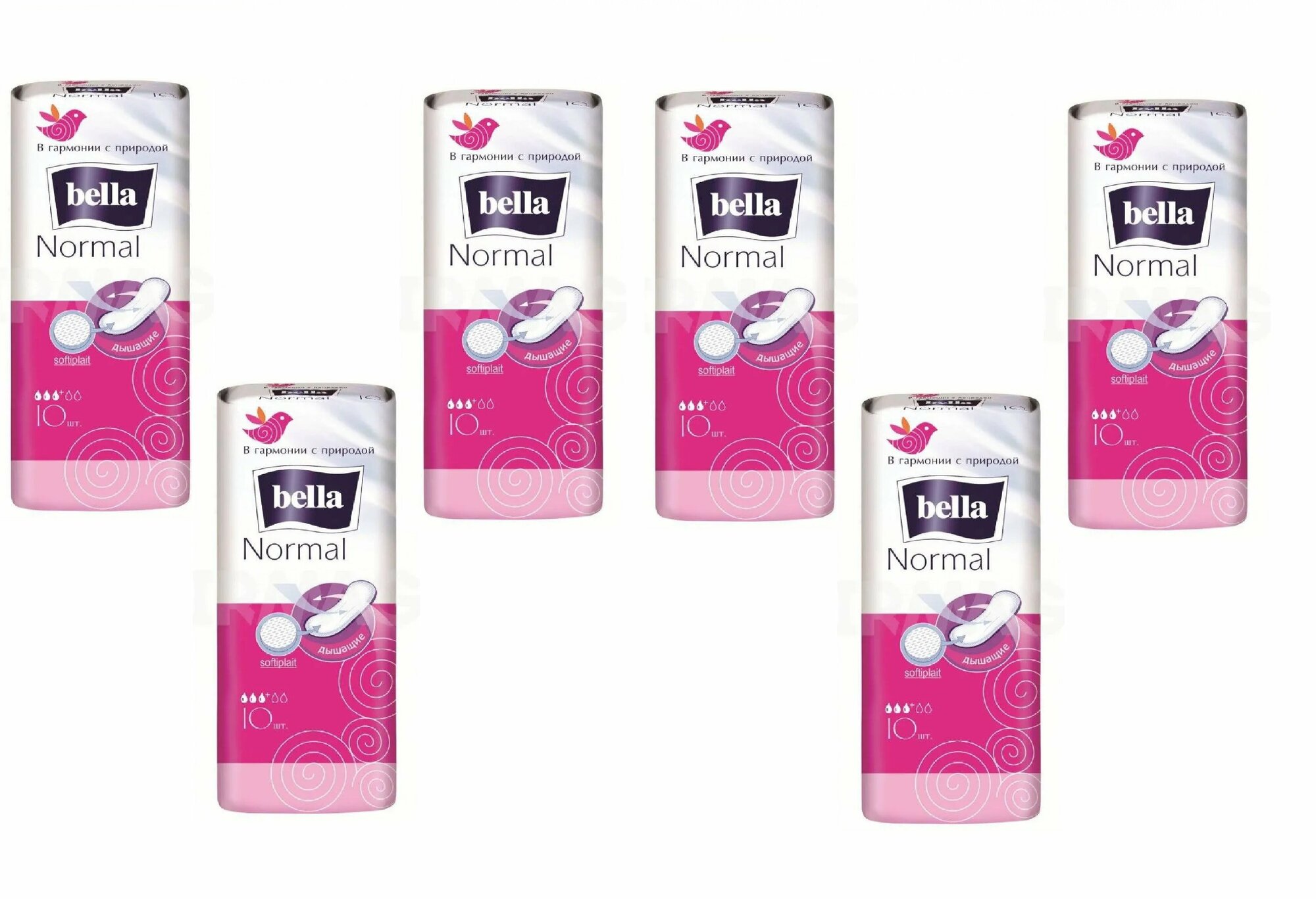 BELLA Прокладки NORMAL, 6 упаковок по 10 штук/
