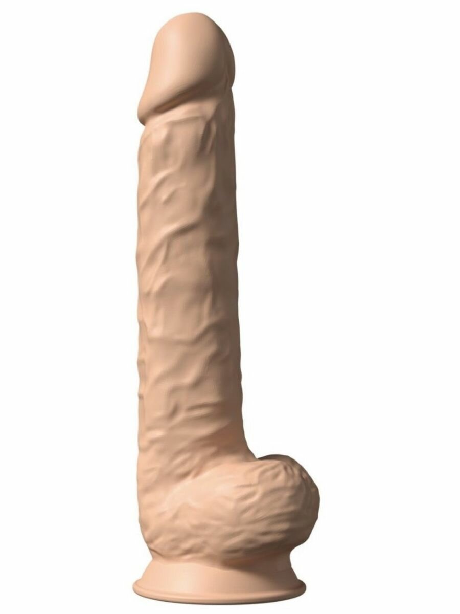 Телесный фаллоимитатор-гигант Model 1 - 38 см.