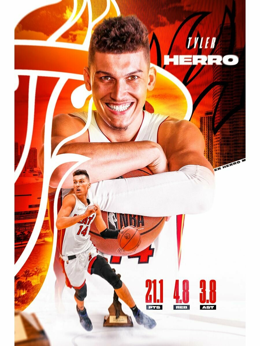 Постер "Bright NBA. Тайлер Хирро"