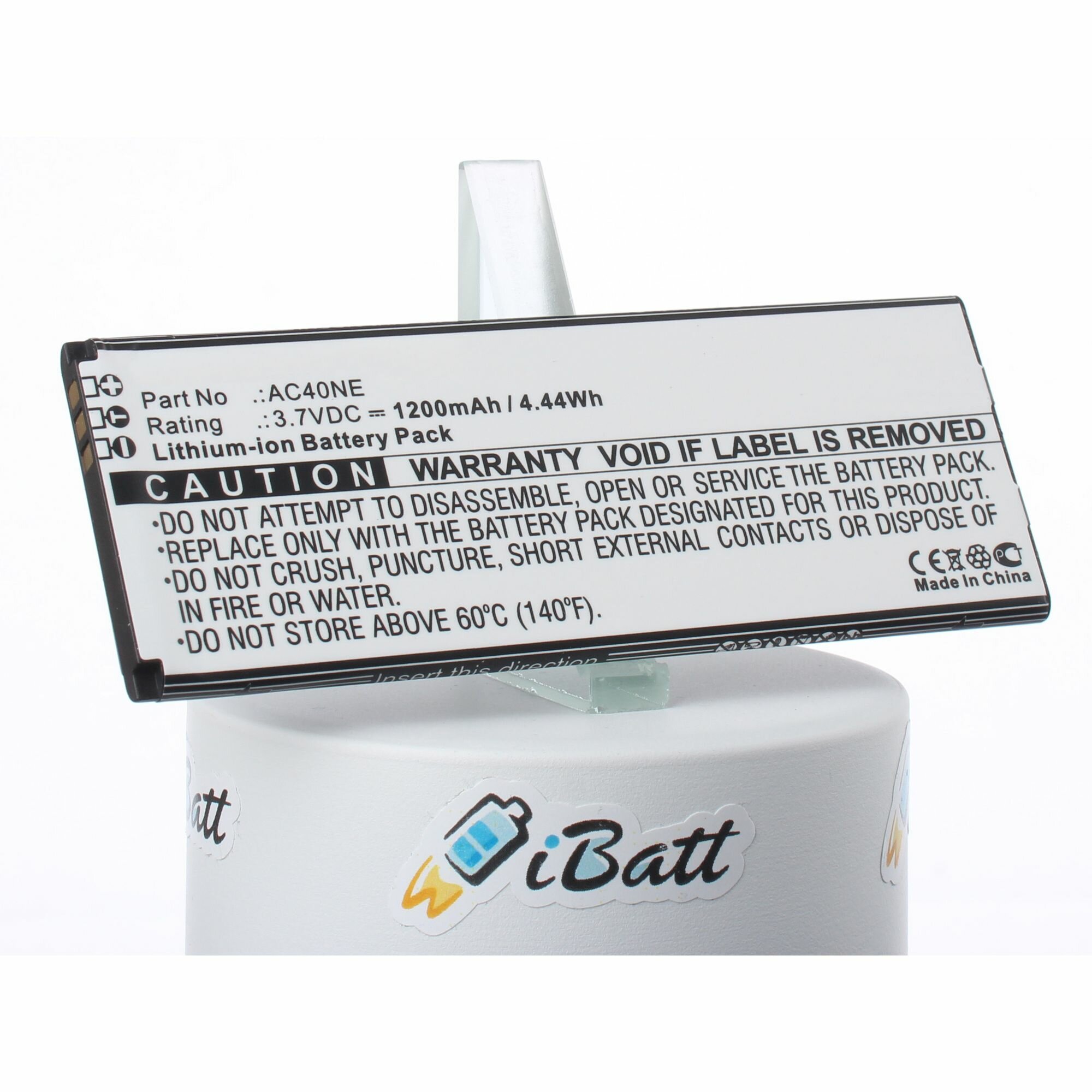 Аккумуляторная батарея iBatt 1200mAh для телефона Archos 40 Neon (AC40NE)