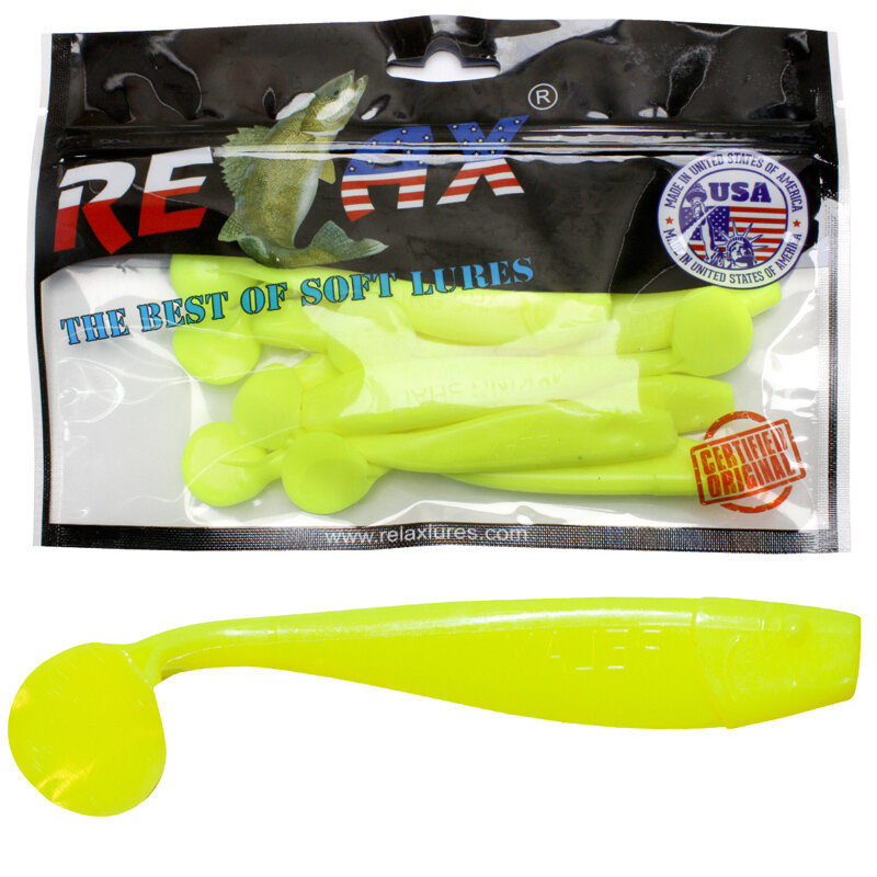 Мягкая силиконовая приманка риппер RELAX KINGSHAD 4, 10,0cm 8,9g цвет S055 (Silk) 1 уп. по 10 шт.