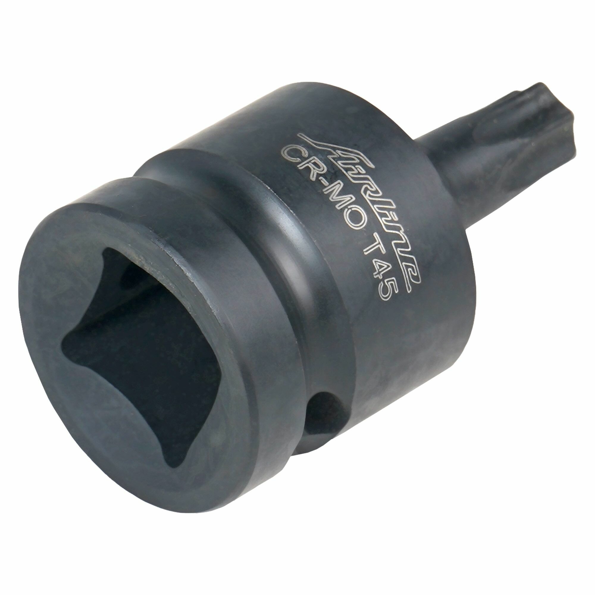 Головка ударная торцевая 1/2" DR внешний TORX T45 L 45мм для ударного гайковерта профессиональный инструмент автосервис надежная AIRLINE ATAS054