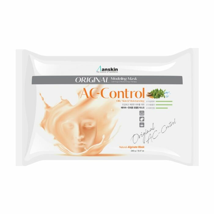 ANSKIN Альгинатная маска для проблемной кожи, сменная упаковка 240 г Modeling Mask AC-Control Trouble Skin & Moisture Refill