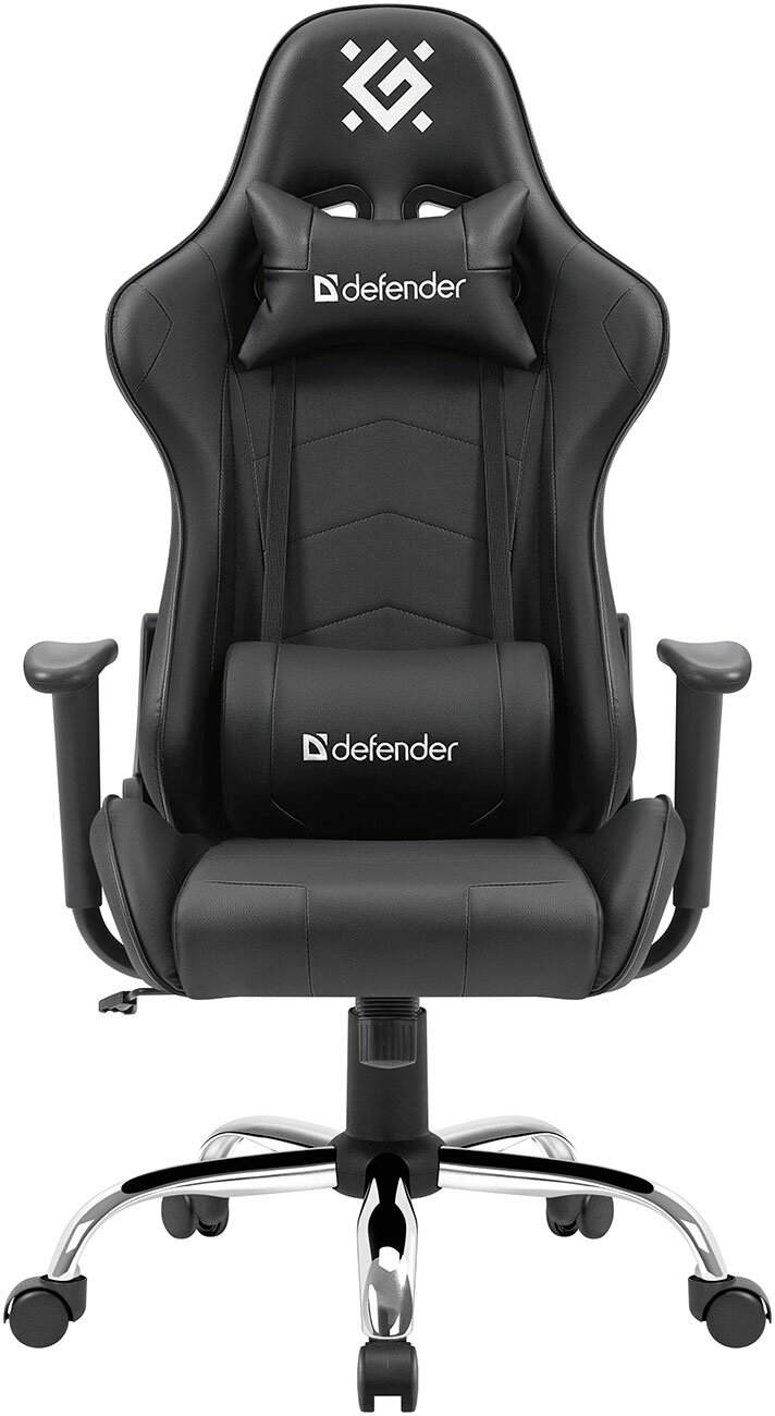 Игровое кресло Defender Azgard, черный, полиуретан 60 мм