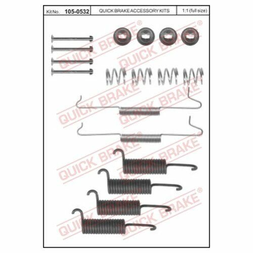 Комплект монтажный тормозных колодок Quick Brake 1050532 для VW LT 2835 I 28136 I, LT 2835 I C I