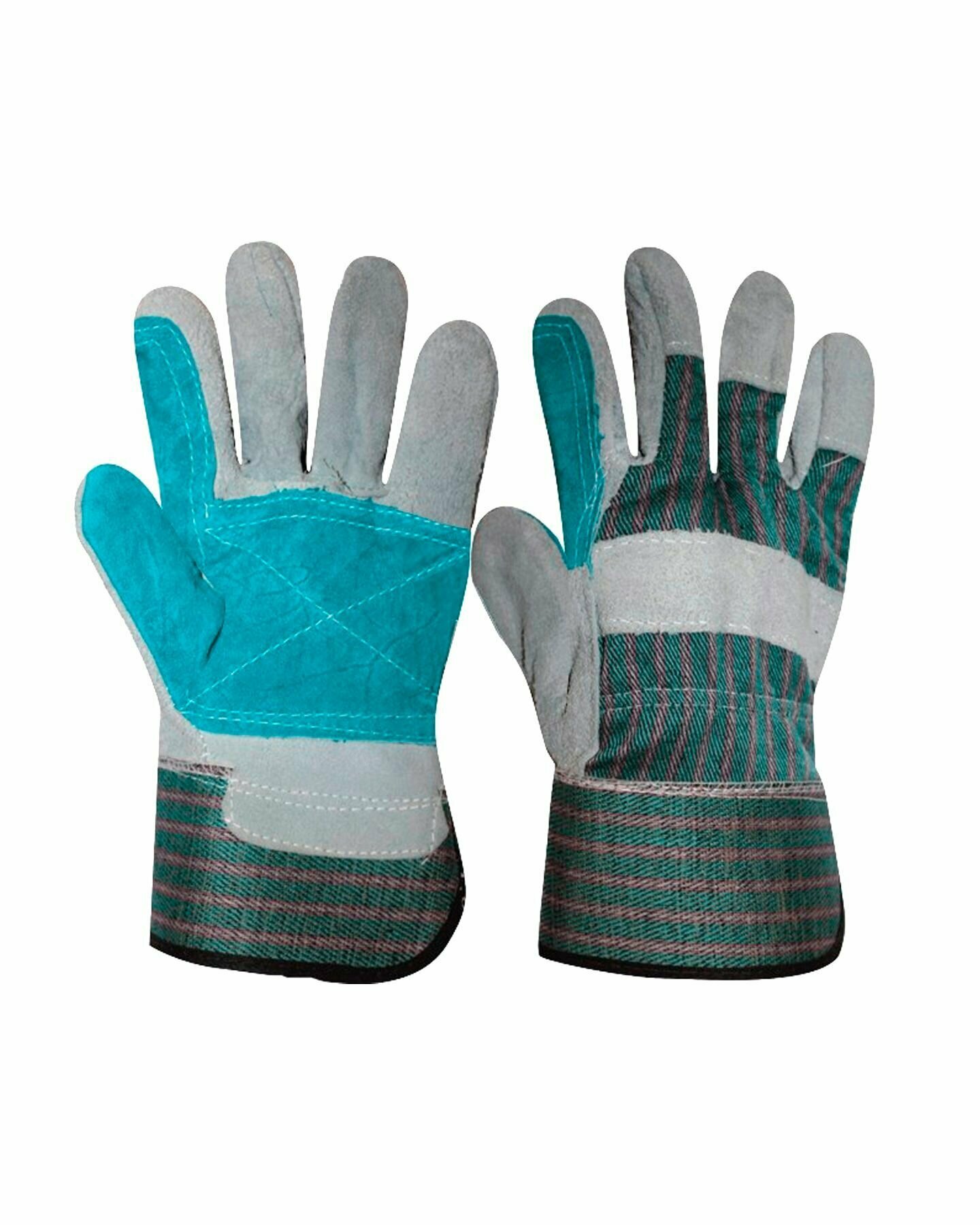 Перчатки спилковые комбинированные "докер" с укреплённым наладонником