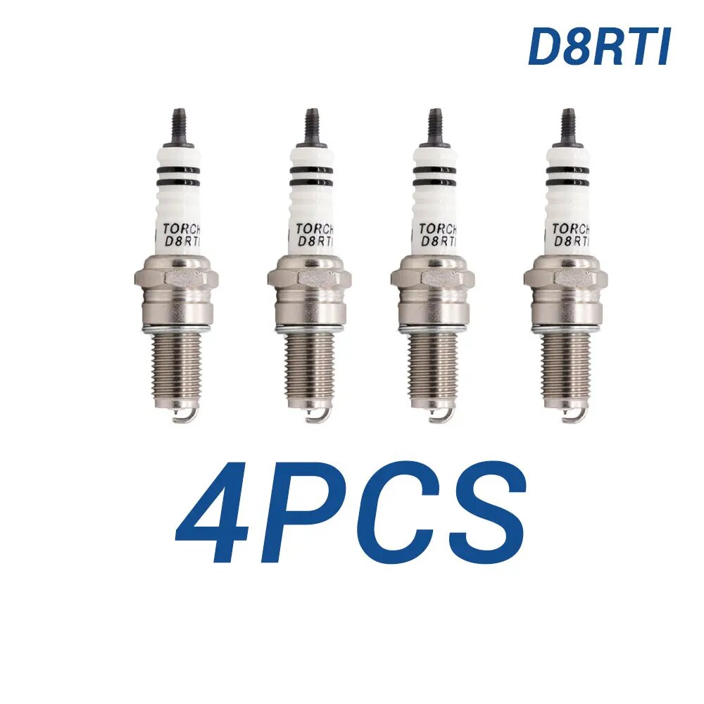 Свечи зажигания TORCH D8RTI, 4шт, Iridium Platinum