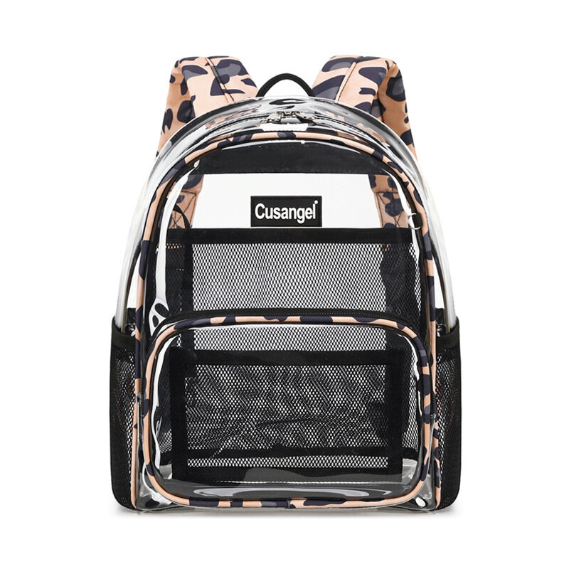Рюкзак Amazon Fashion Jelly Backpack, леопардовый, TPU, защита окружающей среды