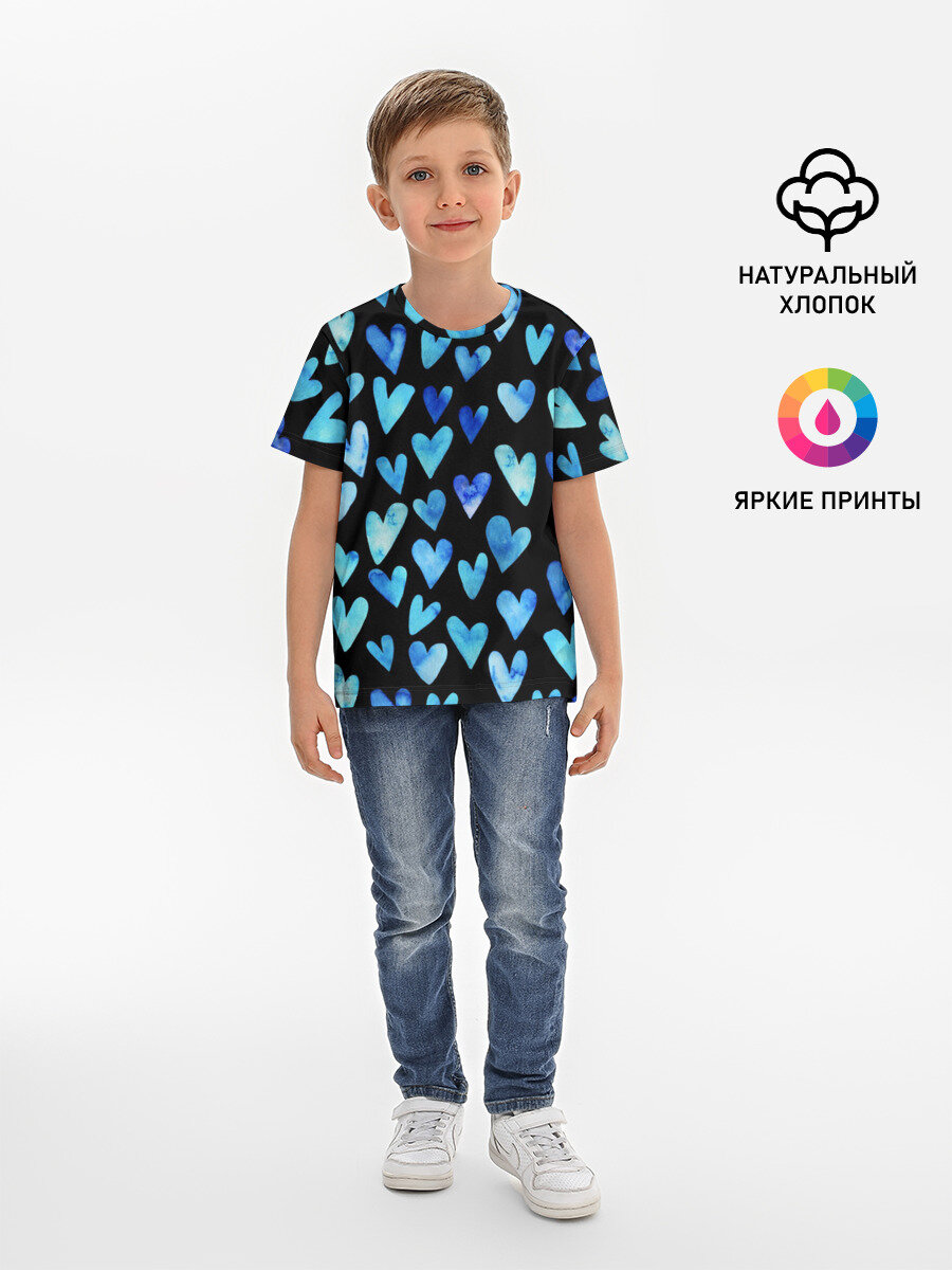 Футболка хлопковая детская Blue Hearts