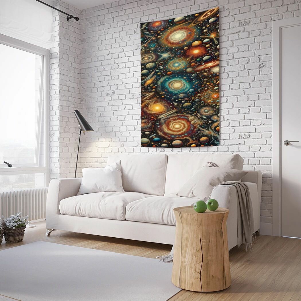 Вертикальное фотопанно на стену JoyArty "Космическая вселенная", из ткани, 150х200 см