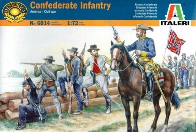 Сборная модель миниатюра / Модель для сборки Italeri / Солдатики Confederate Troops (American Civil War)