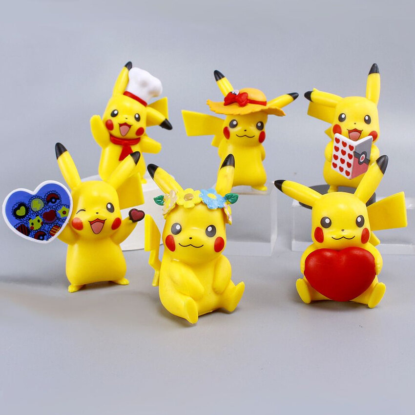Набор фигурок Покемон Пикачу / Pokemon Pikachu 6шт (9см) от магазина PopCultura.Store