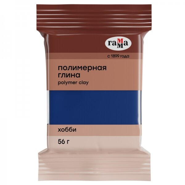 Гамма Полимерная глина "Хобби", 56г, темно-синий