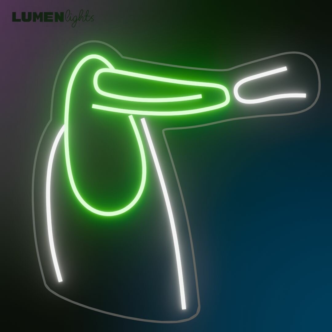 Неоновая вывеска, светильник декоративный Маникюр, 500х500 мм.