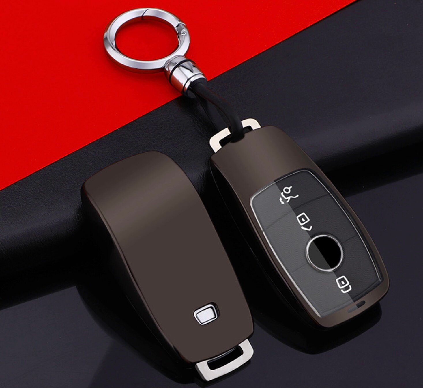 Защитный коричневый чехол футляр брелок для автомобильного смарт ключа Mercedes-Benz ключница оболочка для ключи MyPads