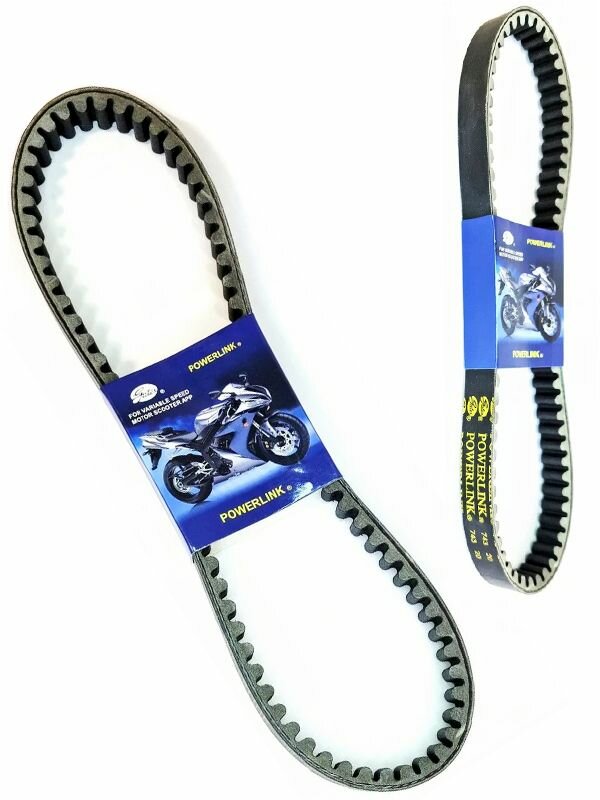 Ремень вариатора POWERLINK 743-20 161QMK 200см3 с реверсом на Скутер, Снегоход, Квадроцикл