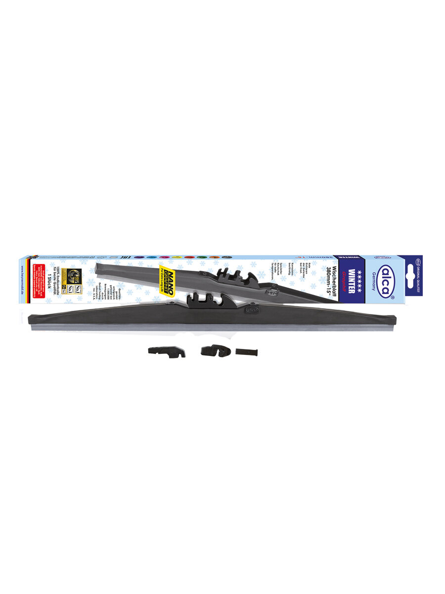 Щетка стеклоочистителя ALCA WINTER 065000, графитное покрытие, зимняя, 15", 38 см