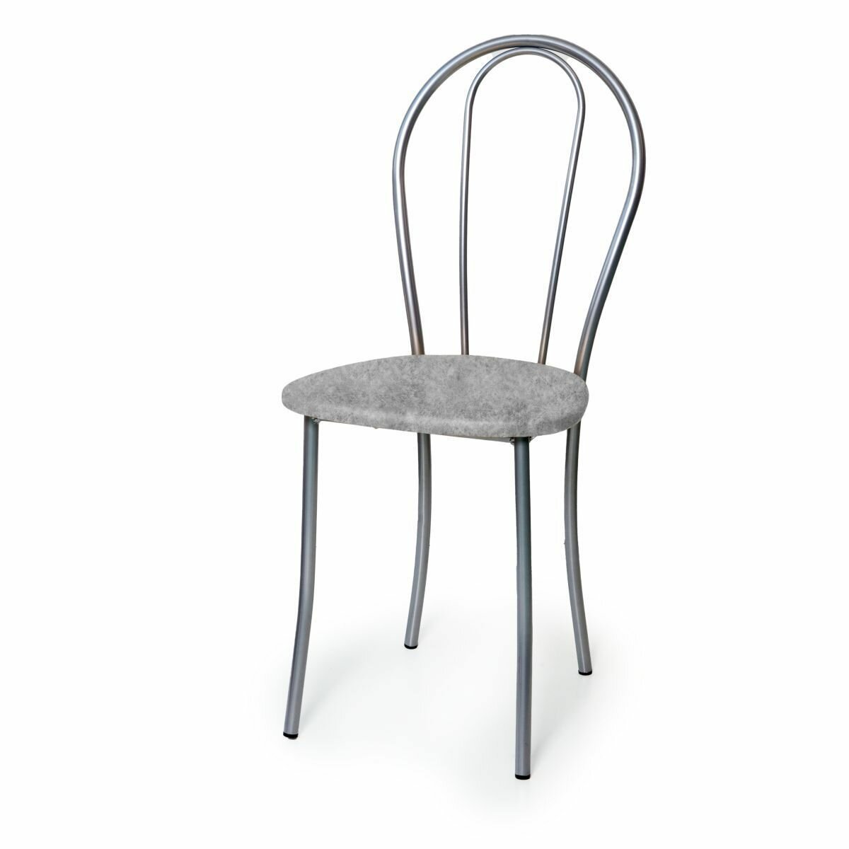 Стул - металлокаркас "венский" (окрас металлик) велюр Графит (Бител)