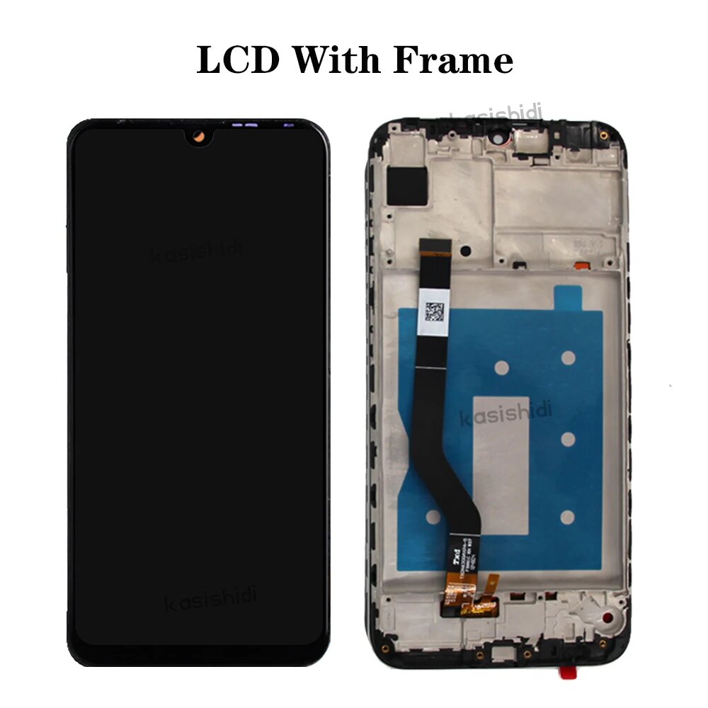 ЖК-дисплей 6,26 дюйма для Huawei Y7 2019, Y7 Pro 2019, сенсорный экран, запасная Black with frame