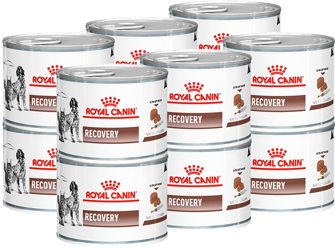 Влажный корм для собак Royal Canin Recovery в период восстановления после операции 1 уп. х 12 шт. х 195 г