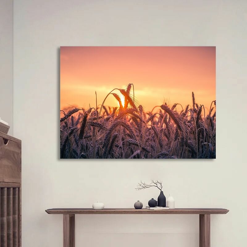 Картина "Пшеница", на подрамнике, дерево, на подрамнике, 20x30 см