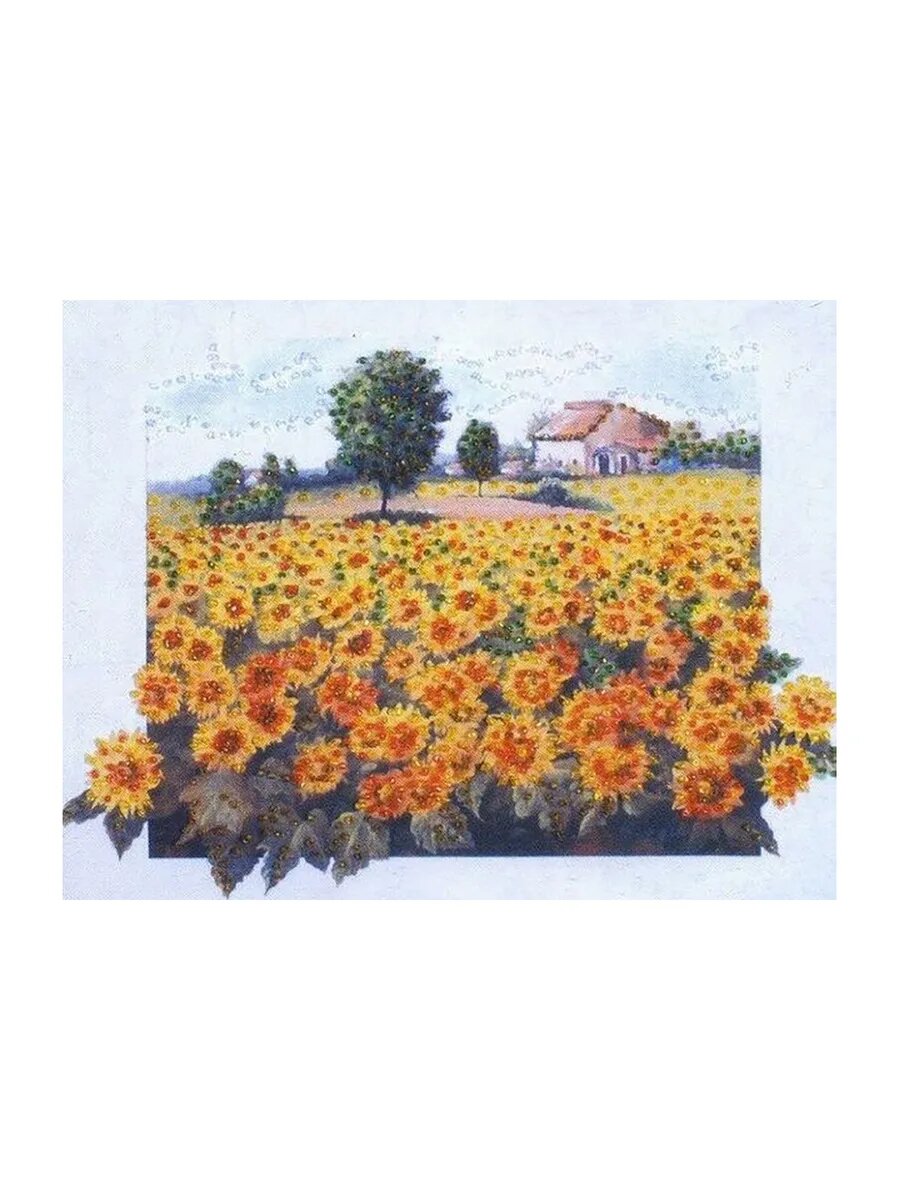 Набор для вышивания бисером Поле подсолнухов