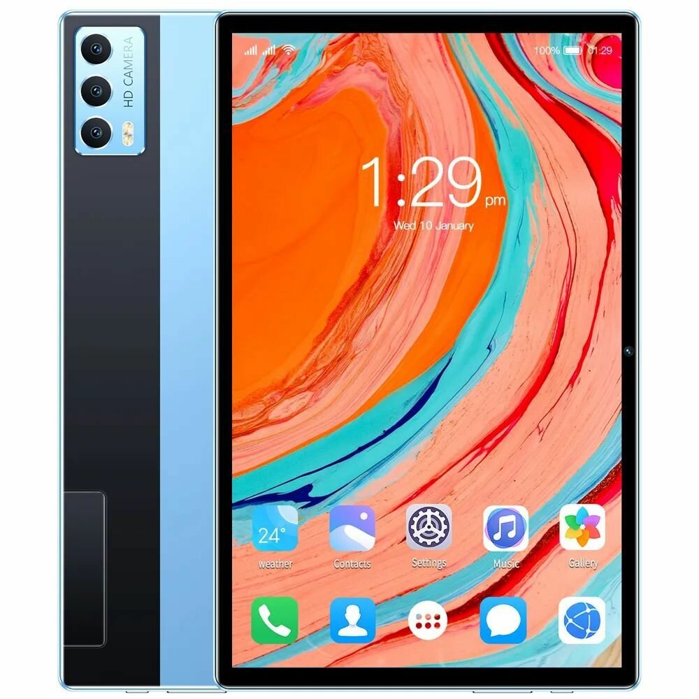 Планшетный ПК P50 с клавиатурой, 10,1 дюйма, 12 + 512G + WIFI + SIM + GPS, поддержка русского языка, обучающая машина, подарок для учащихся в последний школьный сезон