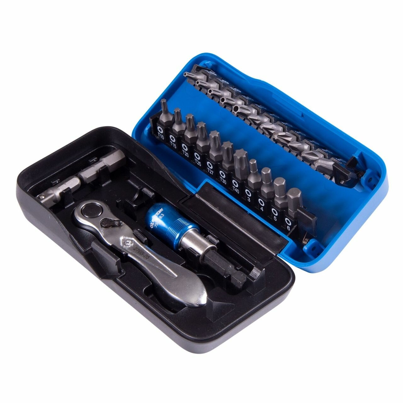 Набор вставок (бит) серии "атом", 1/4", PH, PZ, Hex, Torx, 26 предметов KING TONY 1026CQ-AM